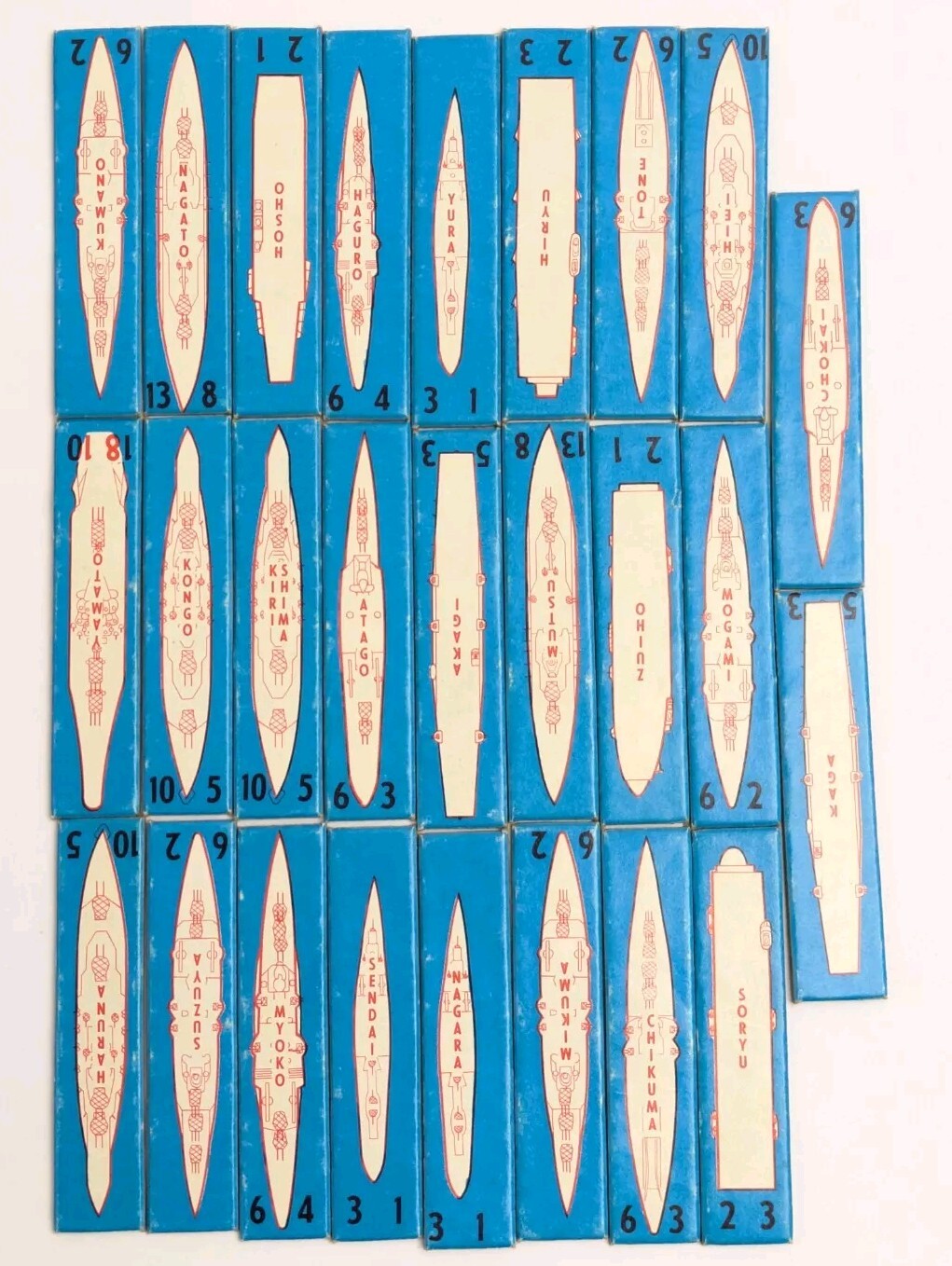 Midway Naval Air Battle Board Game 1964 Replacement Ship Counters ...