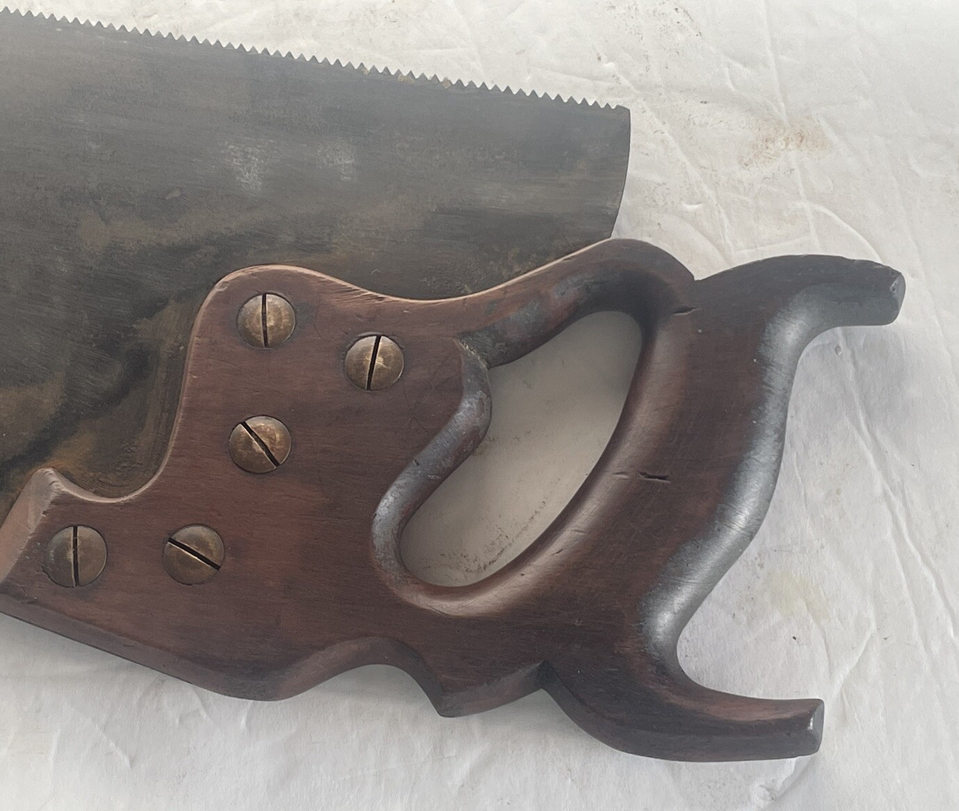 VINTAGE RARE SIMONDS 26" ANTIQUE 9 POINT HAND SAW HANDLE 12/27/1887🌺🌺 ...