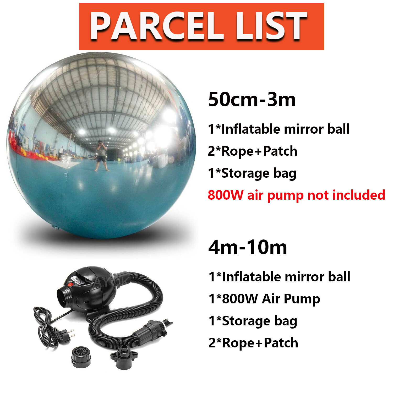 Inflatable Mirror Balloon giant pvc For Wedding Event Decoration big ...