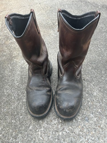 Red Wing Men's 11.5 Boots EH Steel Toe Leather Brown Work Boots | eBay