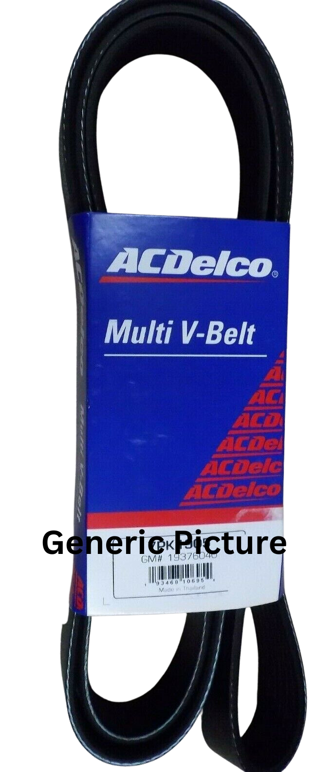 Drive Belt MicroV 6PK1875 AcDelco For Toyota Corolla ZZE123 Hatchback ...