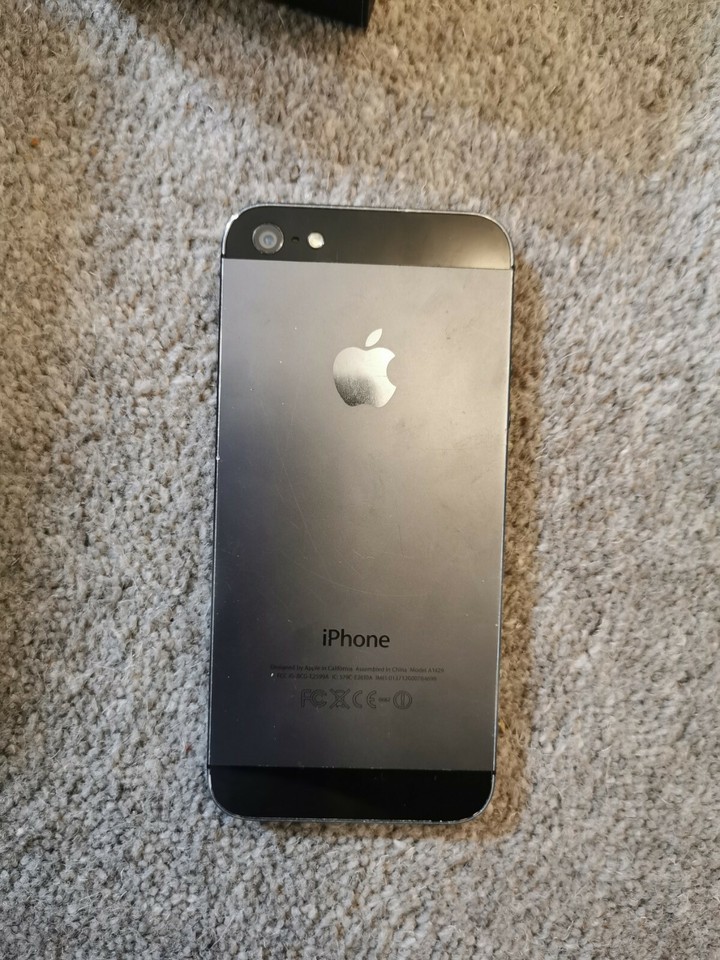 Apple iPhone 5 - 16GB - Black & Slate O2 A1429 mobile smart phone ...