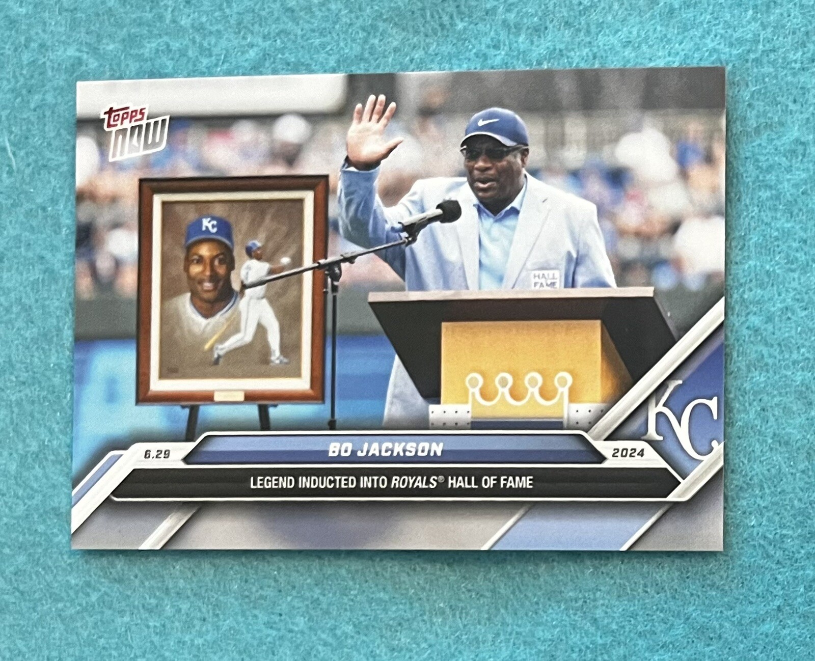 Royals HOF Induction Bo Jackson 2024 Topps Now 363. Witt Is New Face of ...