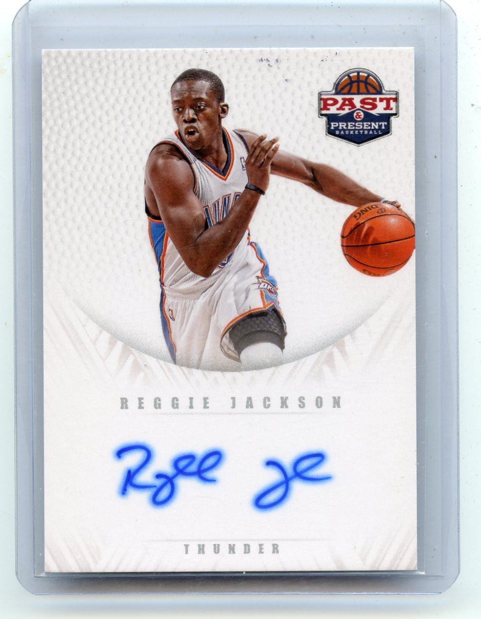 2011-12 PAST & PRESENT #11 REGGIE JACKSON AUTOGRAPH ROOKIE RC, THUNDER ...