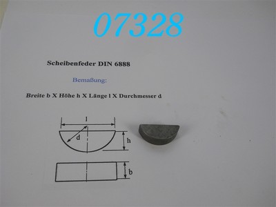 SCHEIBENFEDER 10,0 x 13,0 x 31,0 -DIN 6888- VE: 10 STÜCK | eBay.de