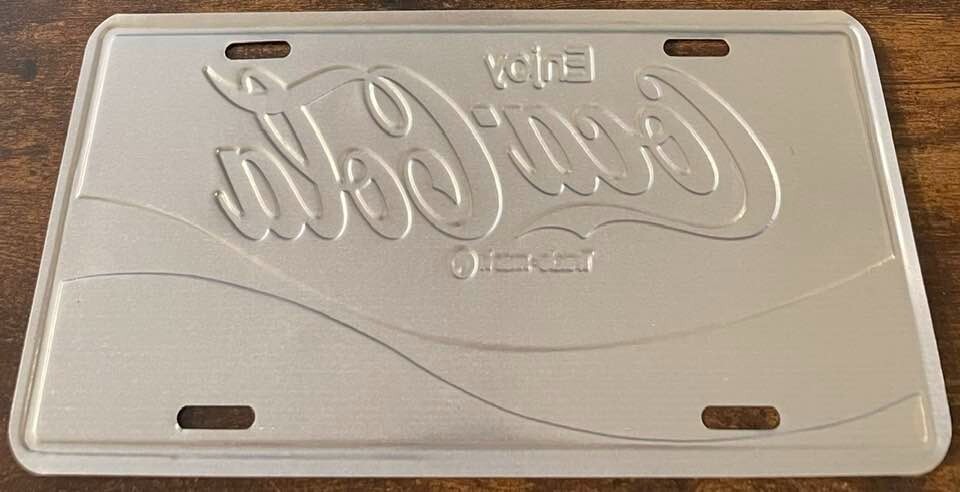 Enjoy Coca-Cola Booster License Plate Coke Soda Advertising Classic | eBay