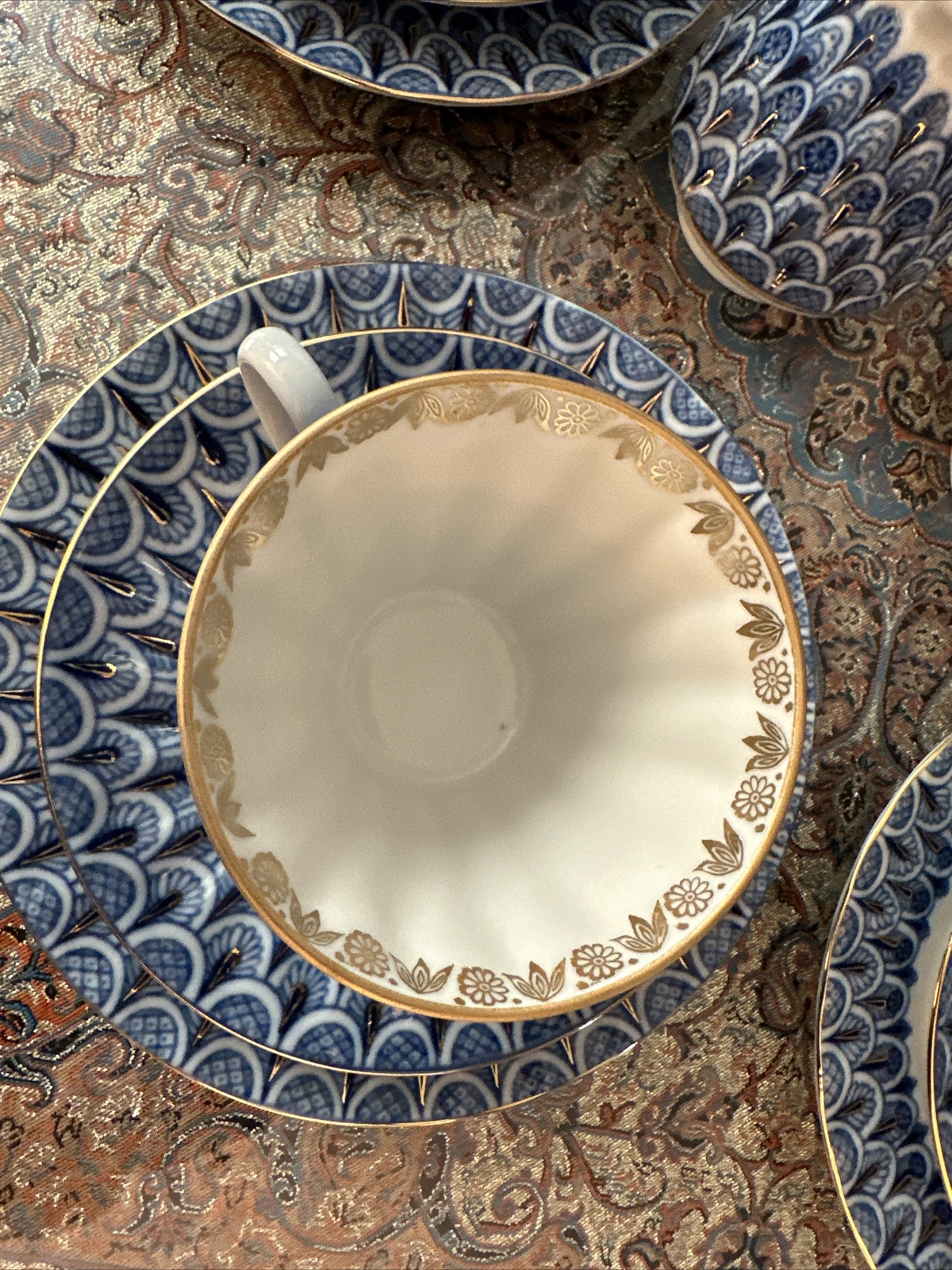 Lomonosov Imperial forget-me-not Tea Set for 6 | eBay