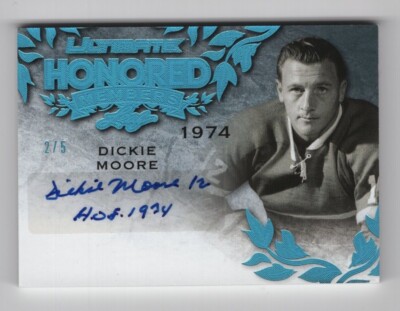 DICKIE MOORE 2015 ULTIMATE LEAF HONORED NUMBERS LEA AUTOGRAPH 5 HM-DM1 ...