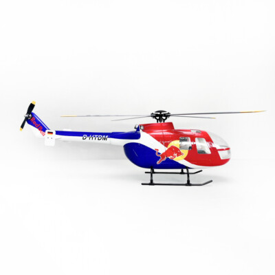 Roban RTF 450Size MBB BO-105 Red Bull paint RC Helicopter 4 blades X2 ...