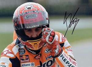 Marc MARQUEZ 2017 SIGNED 16x12 Autograph Photo 4 AFTAL COA MOTOGP Honda ...