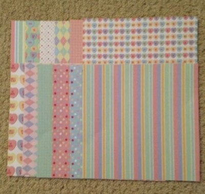 Craft, Scrapbooking, Card Making Backing Papers, ( 12 Sheets ...