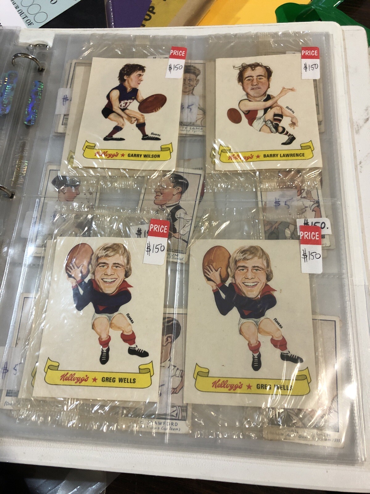 1973 KELLOGGS VFL STICKER IN PACKET MINT RARE - GARY HARDEMAN MELBOURNE ...