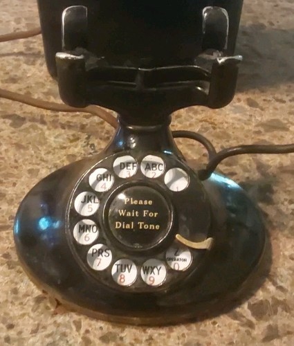 Vtg Bell Western Electric 202 Rotary Dial Desk Telephone W/ D1 Mount ...