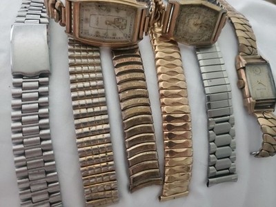 Vintage Watch Bulova Elgin & Watch Bands Lot Parts Repair Scrap | eBay