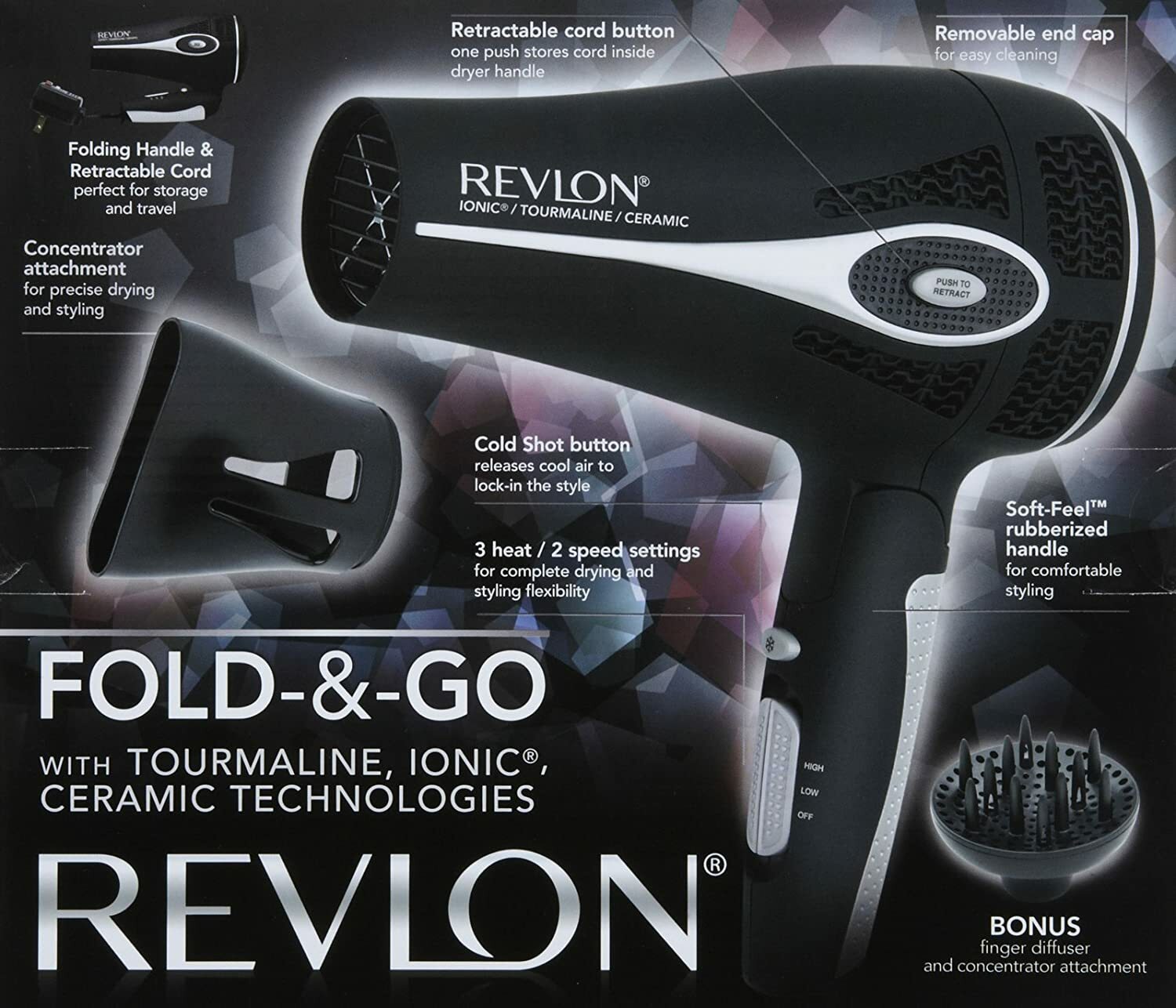 RVDR5018 Revlon 1875-Watt Toumaline Dryer NEW | eBay