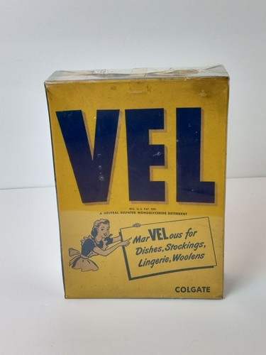 Vintage Vel Miracle Suds Box Colgate Palmolive Advertising Soap 12 oz ...