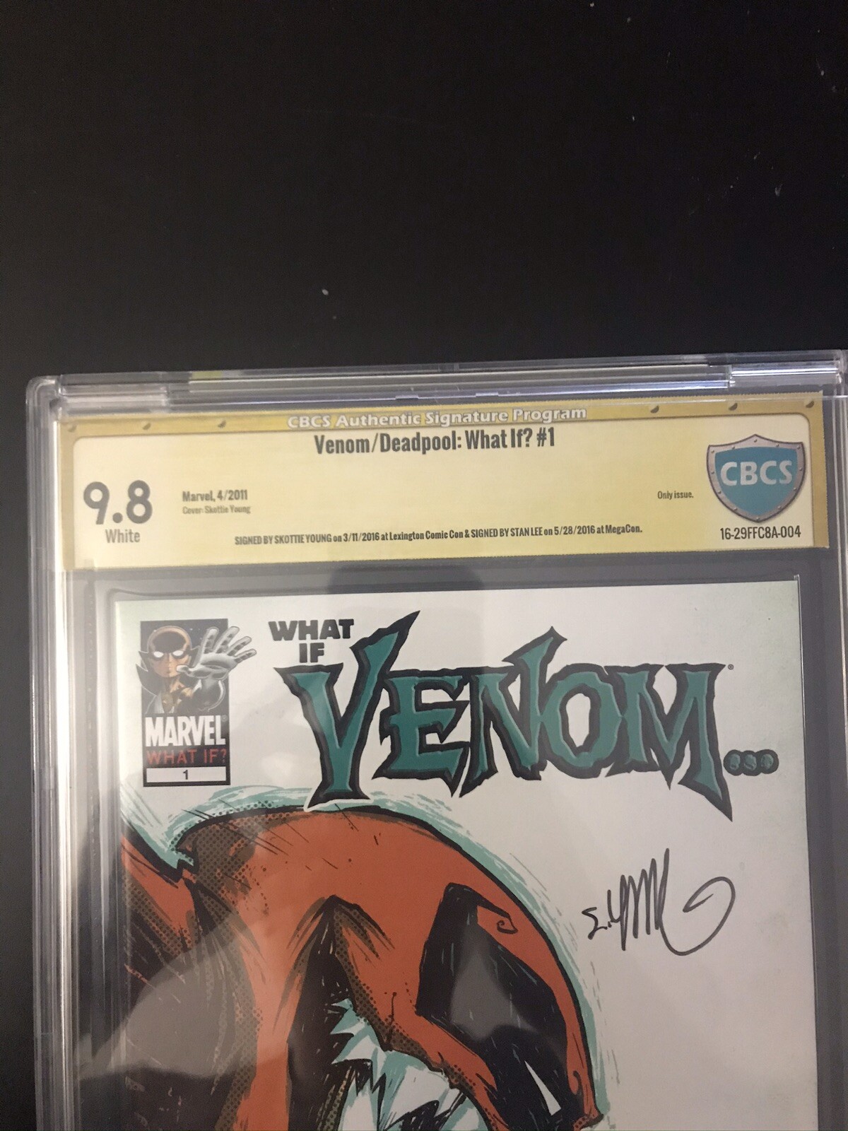 What If Venom Possessed Deadpool #1 CBCS 9.8 Signed Stan Lee & Skottie ...
