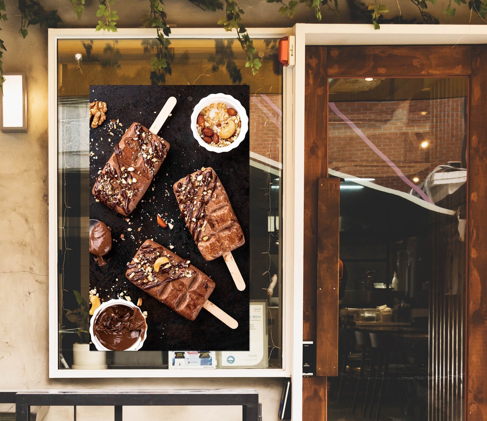 3D Ice Cream Dessert Shop G168 Window Stickers Vinyl Wall Mural Decals ...