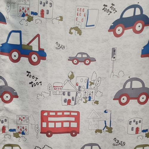 Car Bus Patterned Tulle Curtains For Boy Bedroom Window Treatment ...