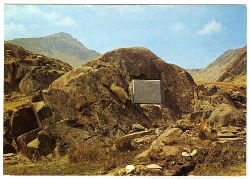 1970s J Arthur Dixon Postcard Gladstone Rock & Aran Mountain Snowdon ...
