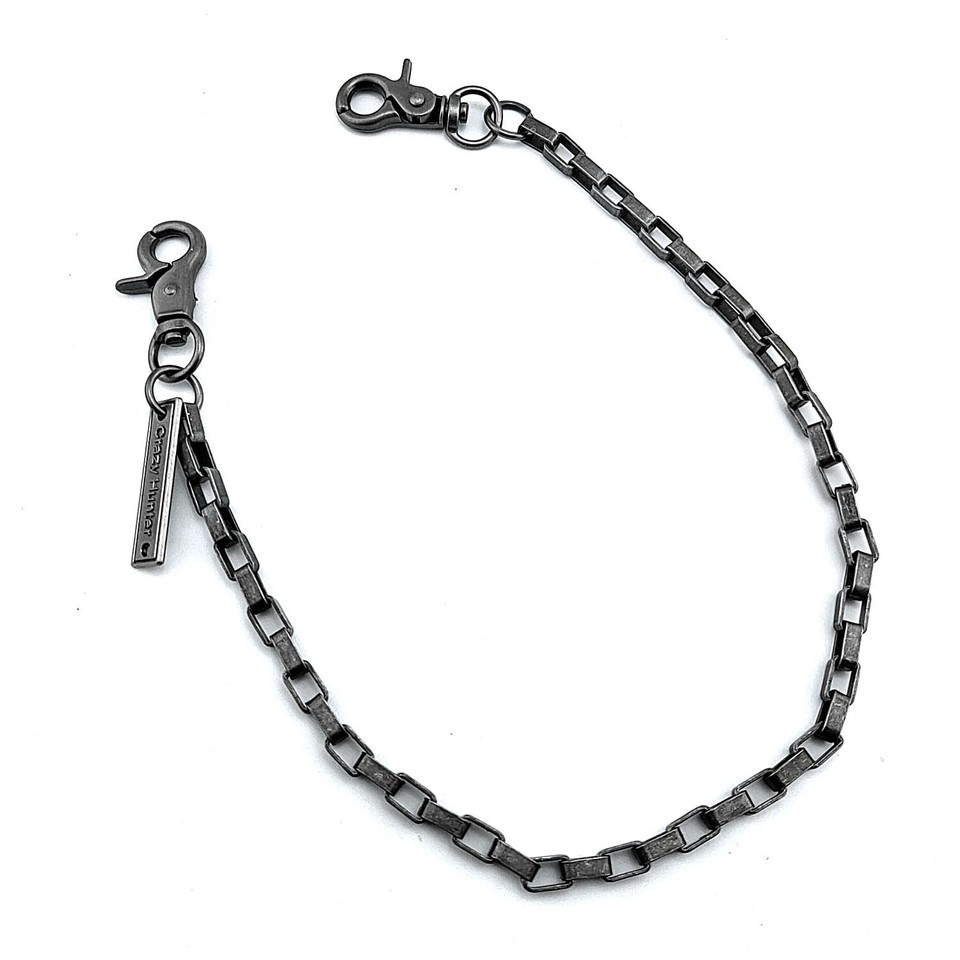 Vintage Grey Black Box Link Wallet Chain Jean Key Chain CH0723 | eBay