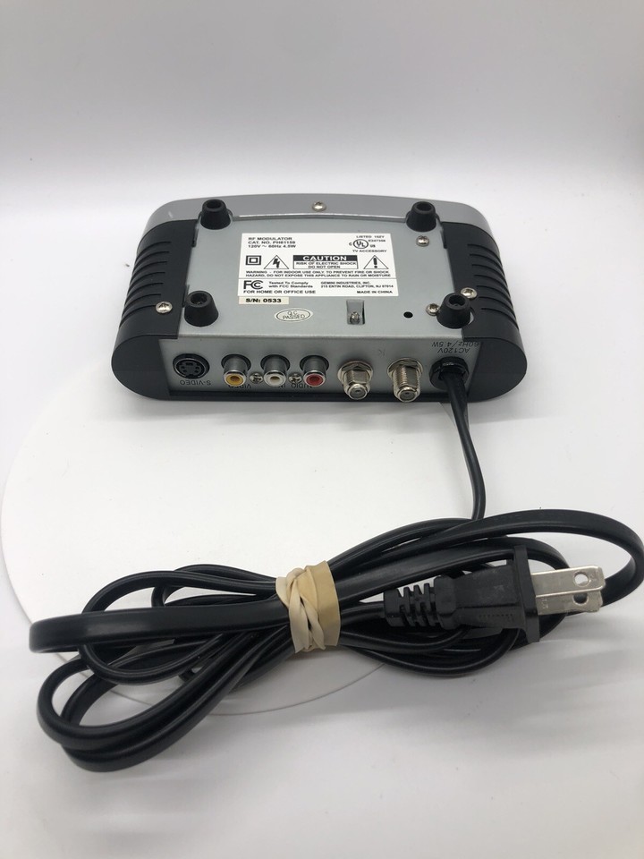 Philips RF Modulator PH61159 Audio Video Converter Cables Cords RCA to ...