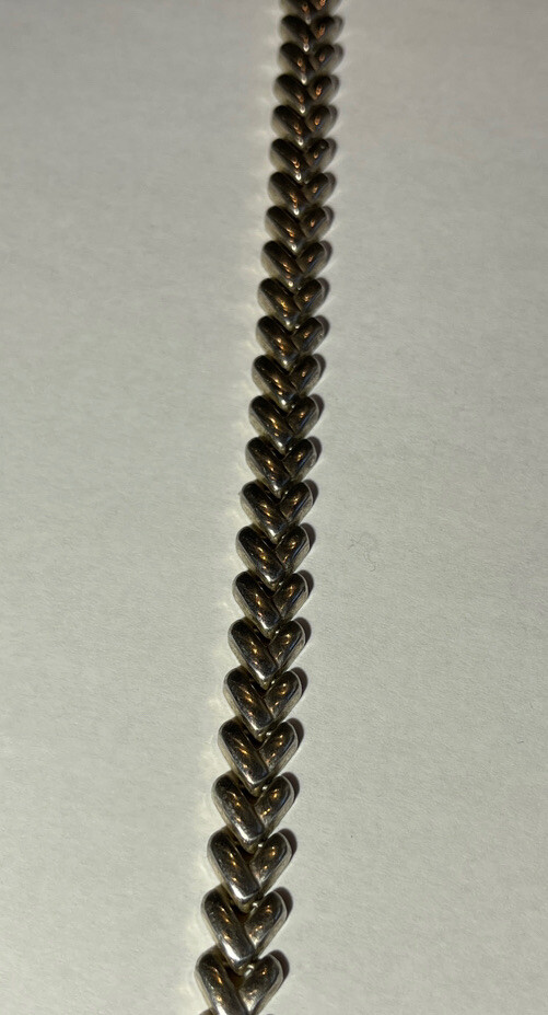 Sterling Silver Fancy Link Necklace | eBay