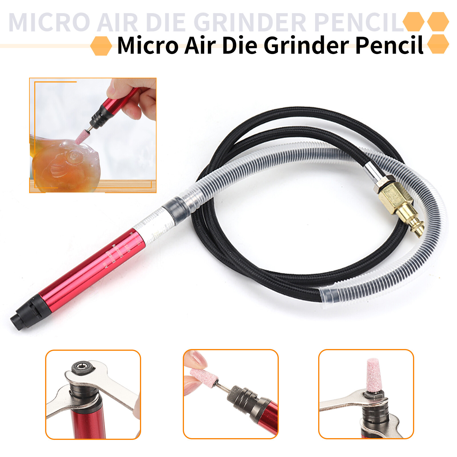 Mini Ultrasonic Air Micro Grinder Pencil Type For Polishing Rotary Tool ...
