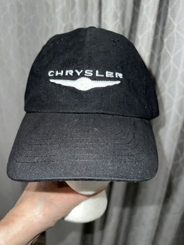 Chrysler Black Hat Cap Headshots brand Logo and Letters embroidered in ...