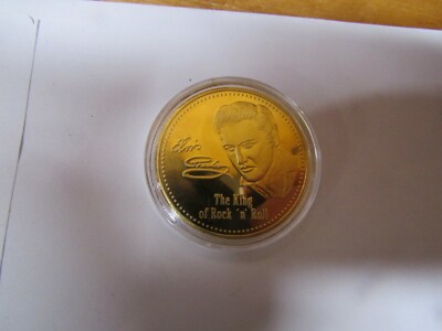 CHALLENGE COIN ELVIS PRESLEY THE KING OF ROCK N ROLL 1935-1977 | eBay