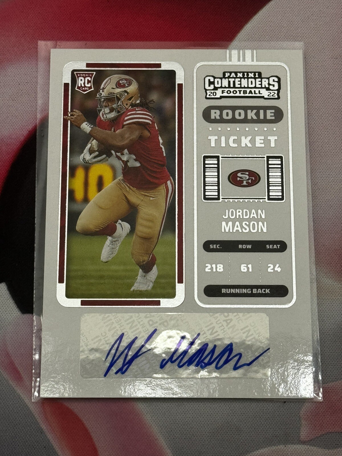 2022 Panini Contenders Jordan Mason Rookie Ticket Auto RC #204 49ers | eBay