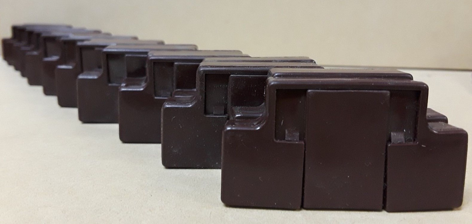 100 Brown Shutter Door Magnets Catch Cabinet Latches Magnetic Furniture ...