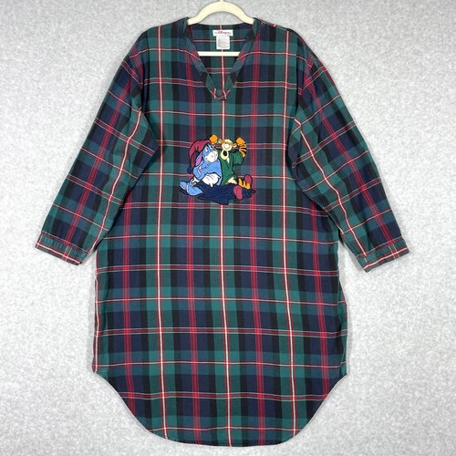 Vintage Disney Store Pajamas Eeyore Tigger Pooh Character Nightgown ...