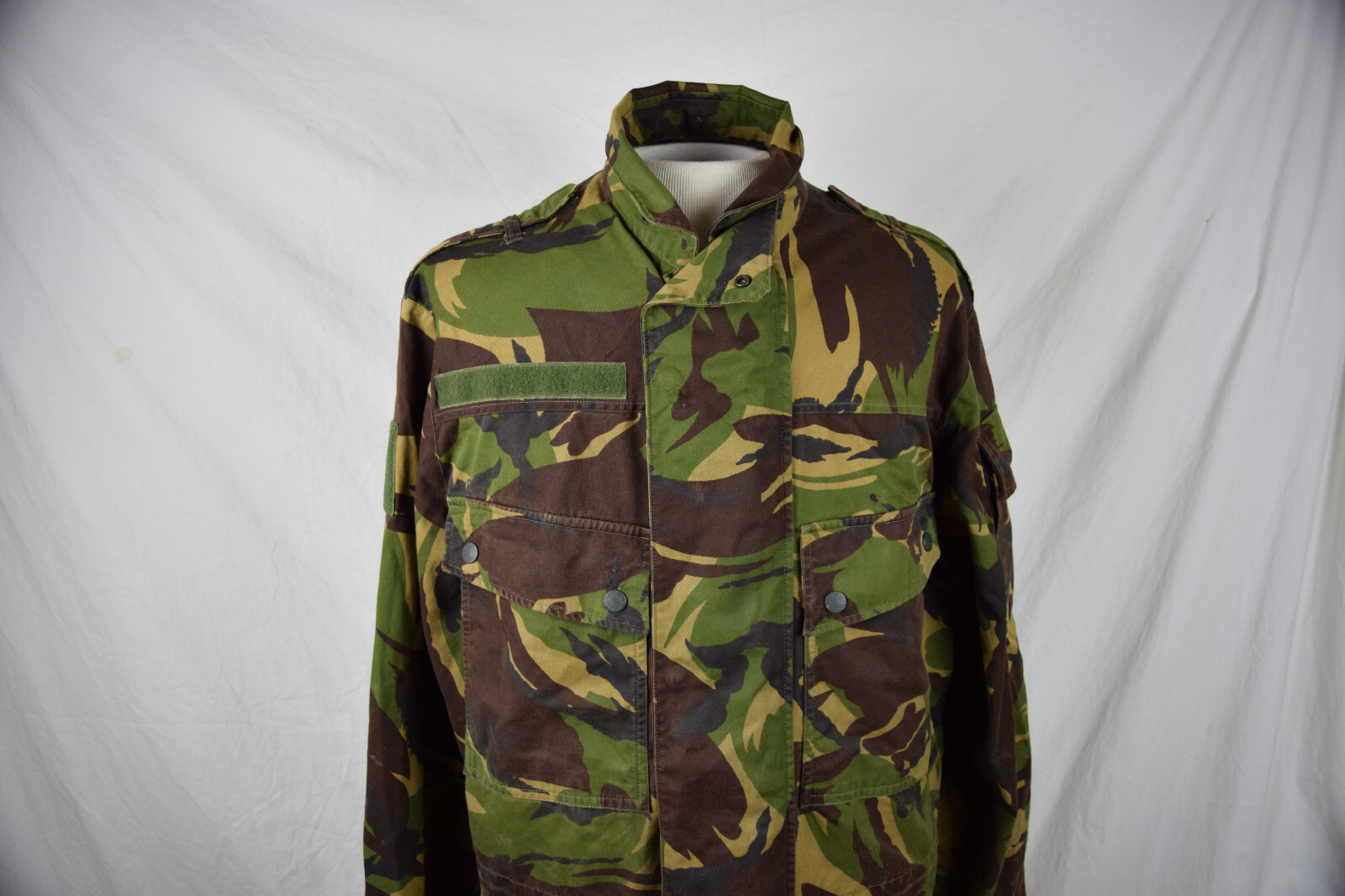 Vintage Dutch Army Woodland Camouflage Parka Medium L… - Gem