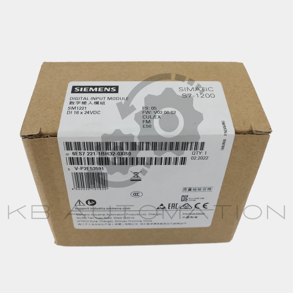 Siemens 6ES7221-1BH32-0XB0 SIMATIC S7-1200 digital input SM1221, 16 DI ...
