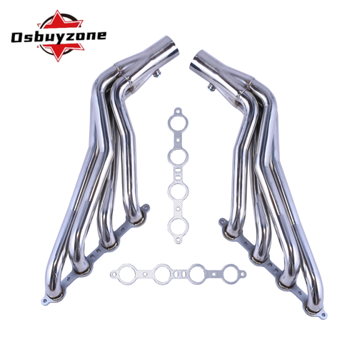 Stainless LS Swap Long Tube Headers Kit 1-7/8" for Chevy GMC C10 LS1 ...