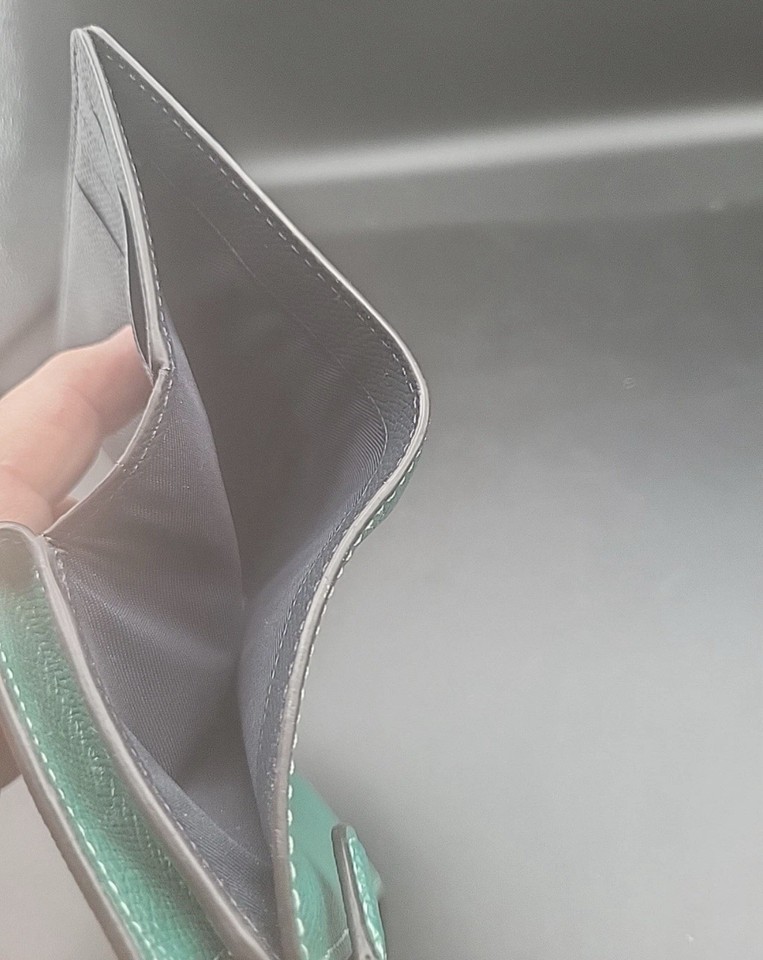 Coach New York Pretty Green Wallet Bifold ***READ Description*** | eBay