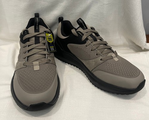 Skechers Streetwear Parnell-Laslo Mens Shoes Taupe/Black Relaxed Fit ...