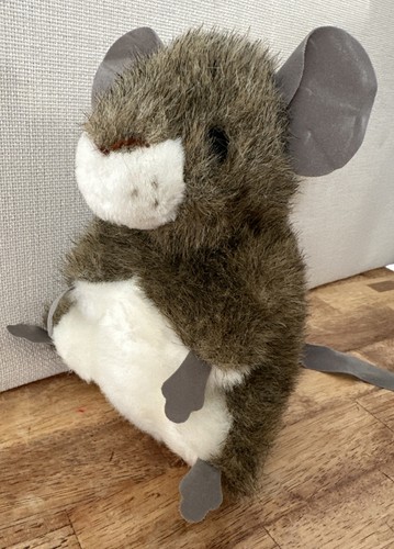 Vintage Cuddle Toys Plush Mouse 7” Gray Tail & Ears | eBay