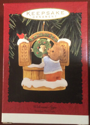 NIB 1996 "Welcome Sign" Tender Touches Series, Hallmark Keepsake ...