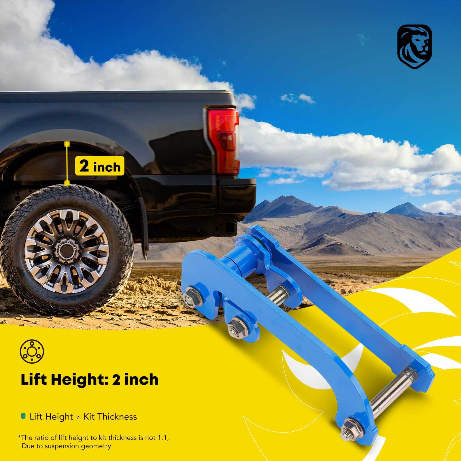 2'' Rear Leveling Lift Kit Leaf Spring Shackle for Nissan Navara D40 ...