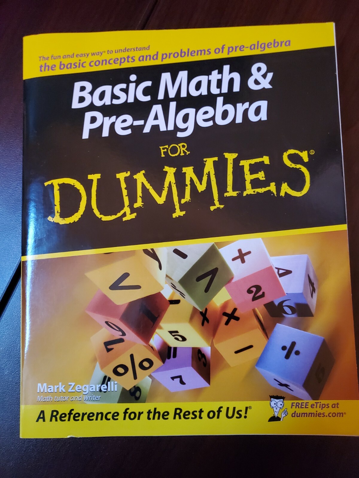 Basic Math and Pre-Algebra for Dummies Mark Zegarelli - LIKE NEW - FREE ...