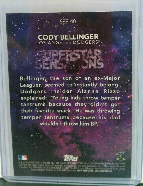 2018 Topps - Superstar Sensations #SSS-40 Cody Bellinger for sale online | eBay
