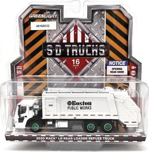 2020 Mack LR Rear Loader Truck in 1:64 scale w/ RARE Green Wheels by ...