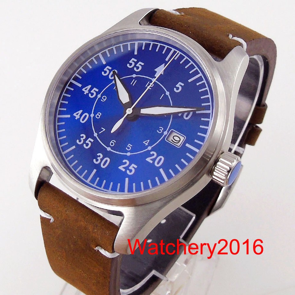 NH35A Tandorio 39mm Pilot Watch For Men Automatic 20Bar Waterproof ...