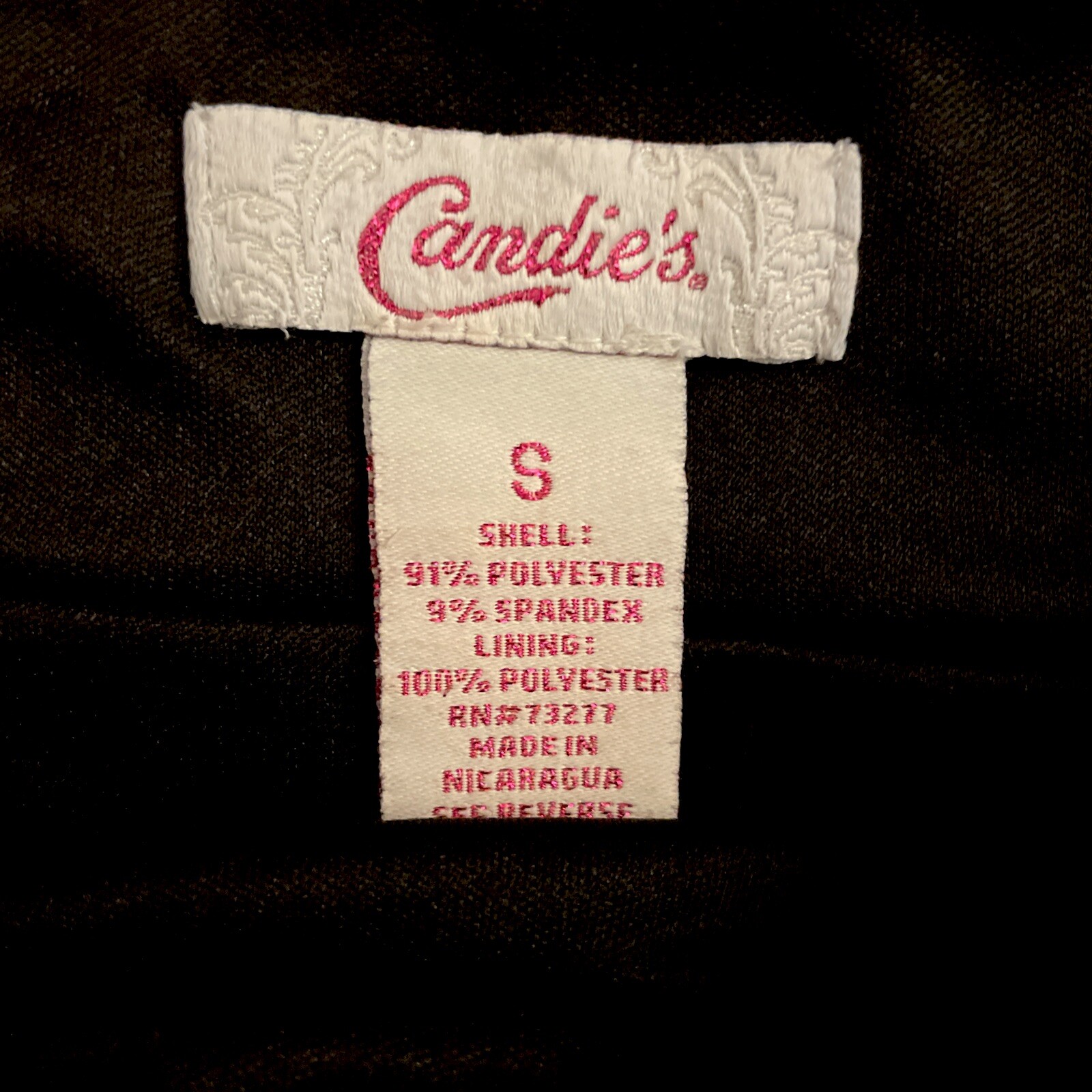 (Vintage 2000s) Candies Y2K Black Velvet Ruched Mini … - Gem