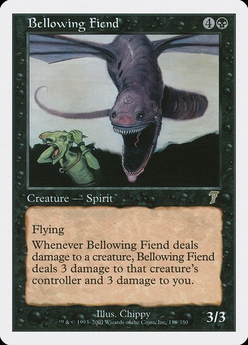 Bellowing Fiend | MtG Magic 7th Edition | English | Lightly Played (LP ...