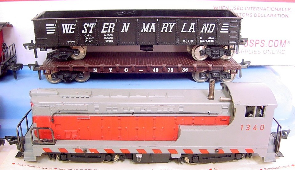 1963-64 FLEISCHMANN HO AMERICAN GOODS TRAIN SET #340-4 w 1340 DIESEL ...