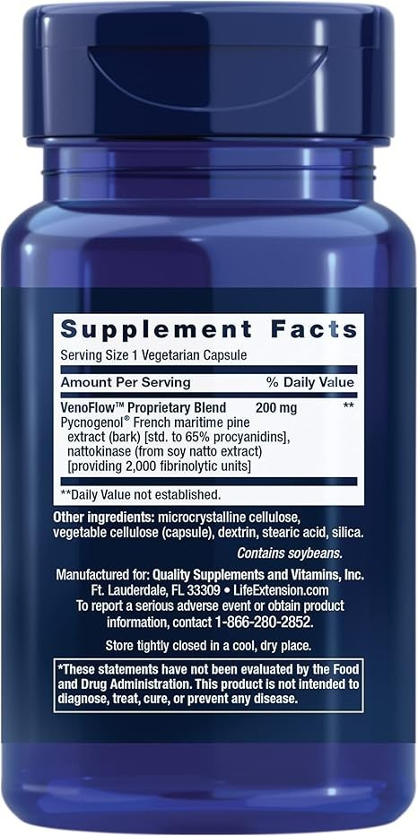 Life Extension VenoFlow Dietary Supplement - 30 Capsules 737870210238| eBay