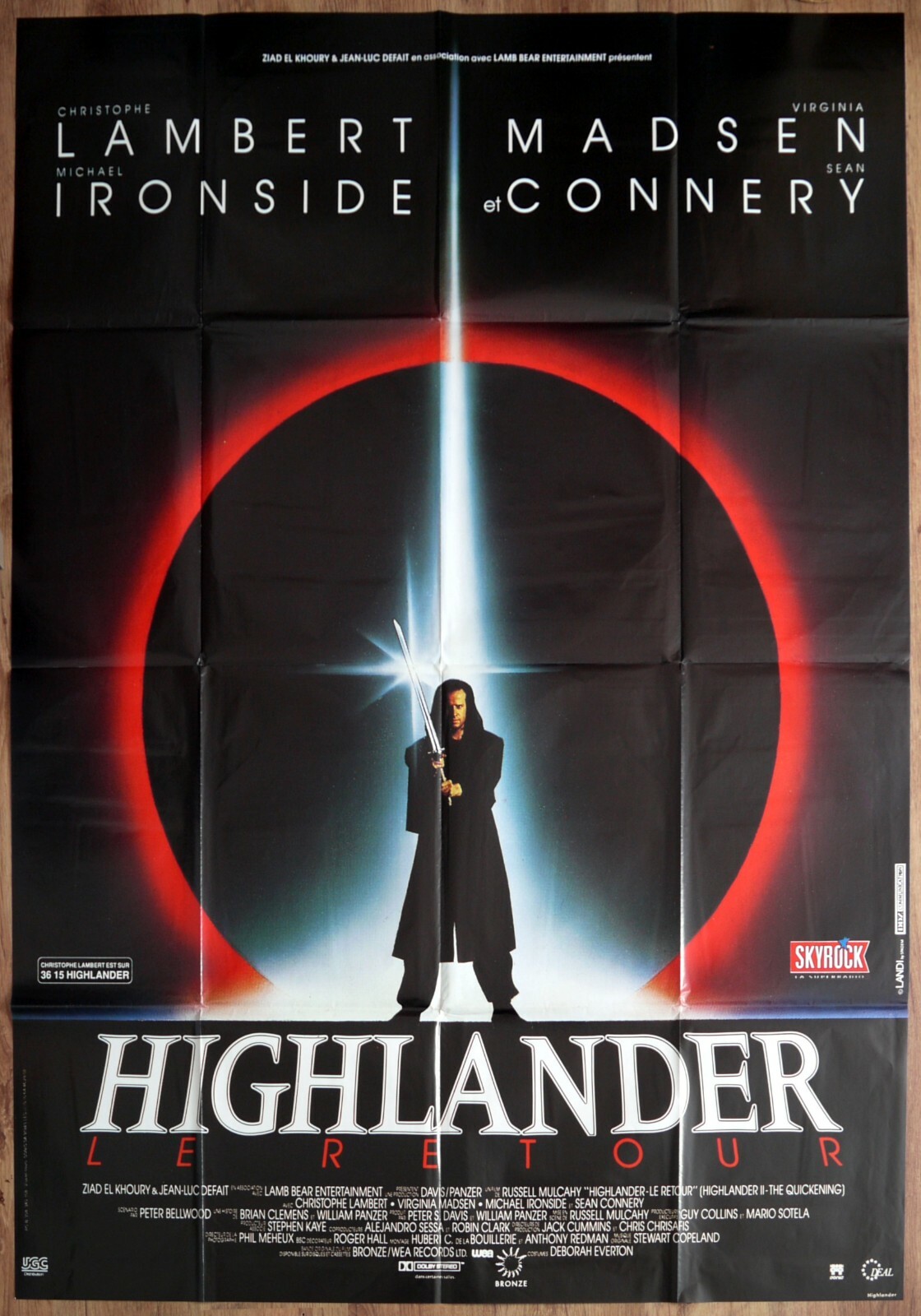 HIGHLANDER 2 - Sean Connery - Original French Movie Poster 47x63 in. | eBay